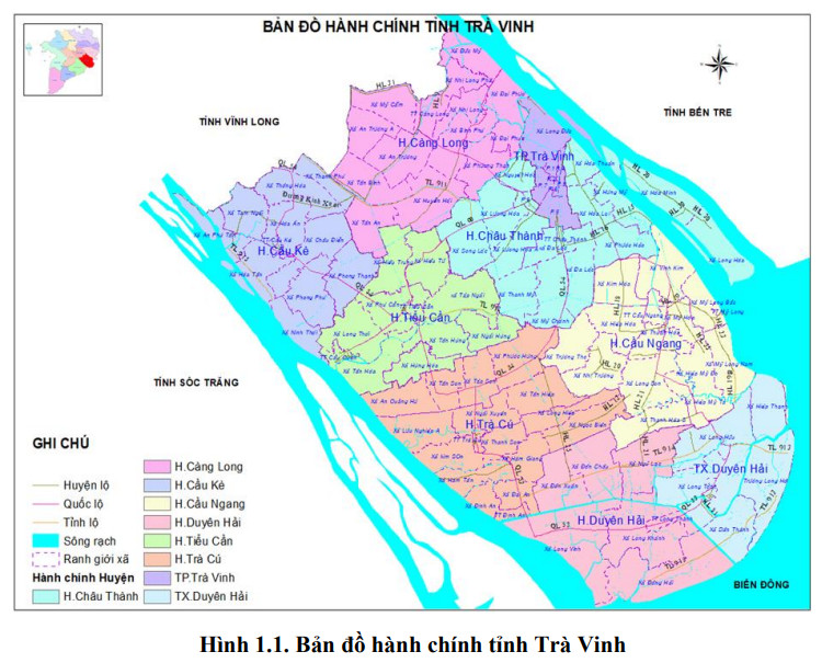 bản đồ Trà Vinh - Công Ty TNHH Sản Xuất Thương Mại Dịch Vụ Vũ Mạnh